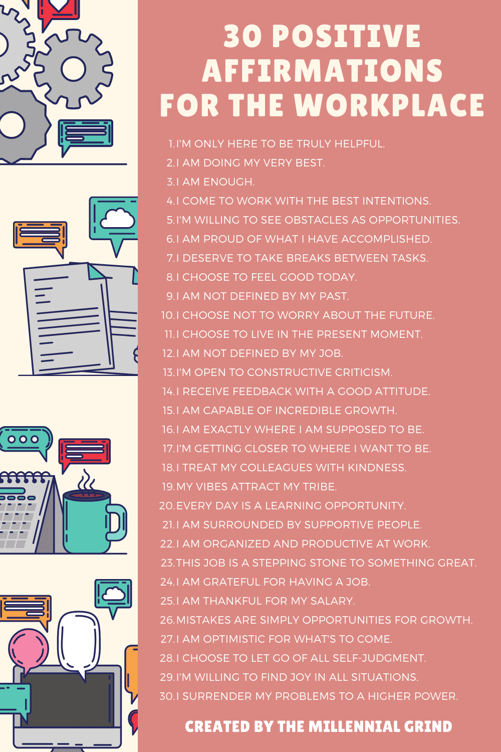 30 Positive Affirmations For Work Stress Relief The Millennial Grind 30 Positive Affirmations For Work Stress Relief The Millennial Grind