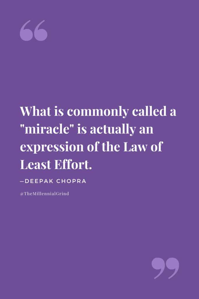 20 Quotes on The Law of Least Effort | The Millennial Grind
