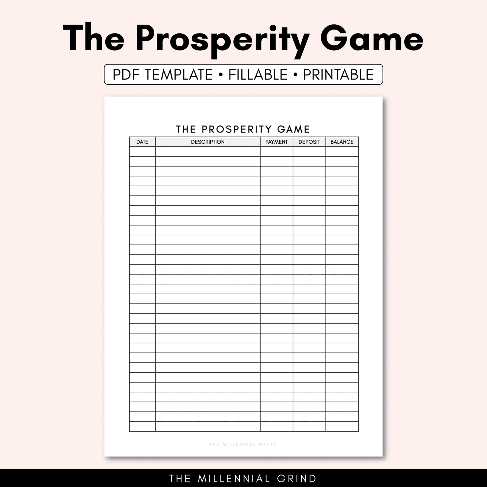 How To Use The Prosperity Game By Abraham Hicks (Template Included ...