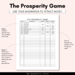 How To Use The Prosperity Game By Abraham Hicks (Template Included ...